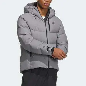 Adidas Padded Down Jacket With Hood - Grey