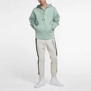 JORDAN Half Zipper Cardigan - Green