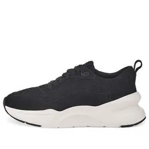 UGG La Glide Logo Stitch Sneakers - Black
