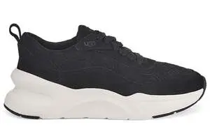 UGG La Glide Logo Stitch Sneakers - Black