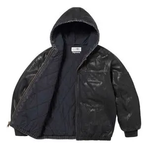 Supreme X Mm6 Maison Margiela Foil Hooded Work Jacket - Black