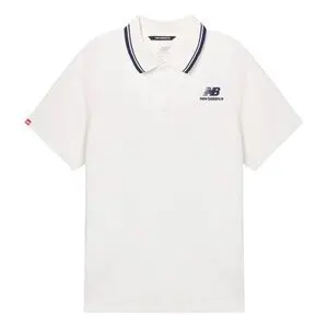 NEW BALANCE Classic Short Sleeve Polo Shirts Asia Sizing - White