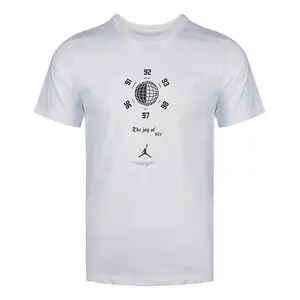 JORDAN Air Love 6 Basketball Sports Short Sleeve Tee - White