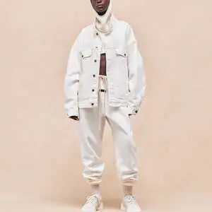 Fear Of God Fw23 Denim Jacket - White/beige
