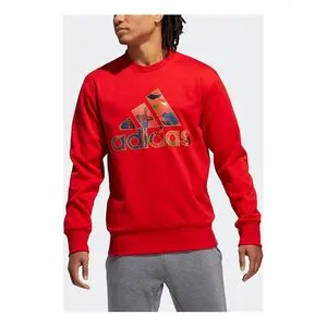 Adidas Large Logo Pullover - Light Red