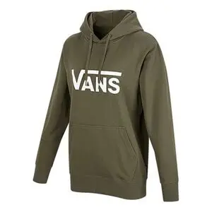 VANS Logo Print Pullover Hoodie - Green