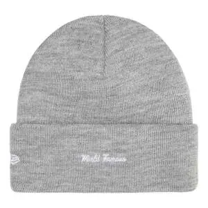 Supreme Fw25 New Era Bo Logo Beanie - Heather Grey
