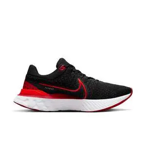 Nike React Infinity Run Flyknit 3 Athletic Sneakers - Black/red