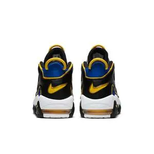 Nike More Uptempo "peace, Love, And Basketball" Sneakers - Black/yellow/blue