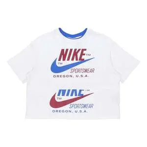 Nike Icon Clash Cropped T-shirt - White