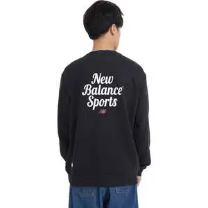 NEW BALANCE Crewneck Sweatshirt - Black/white