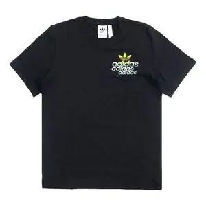 Adidas Originals Logo Printing Short Sleeve - Black