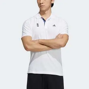 Adidas Series Logo Printing Solid Color Short Sleeve Polo Shirt