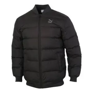 PUMA Puffer Down Jacket With Logo - Black