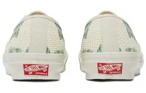 VANS Kith X Og Authentic Lx Vintage Roses Sneakers - Cream/green