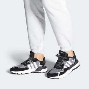 Adidas Nite Jogger Low Top Sneakers - Black
