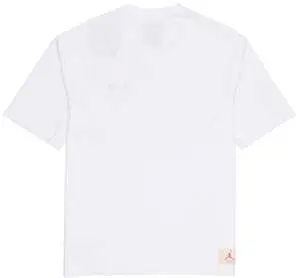 JORDAN X Union Crossover Ss22 Solid Color Breathable Logo Round Neck Short Sleeve Asia Edition White - Default Color