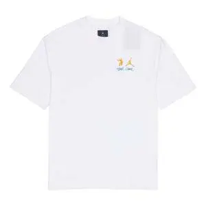 JORDAN X Union Crossover Ss22 Solid Color Breathable Logo Round Neck Short Sleeve Asia Edition White - Default Color