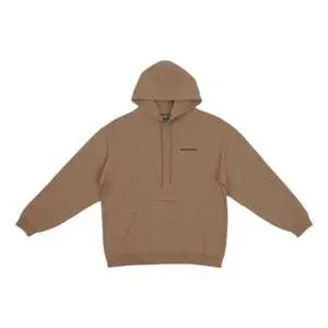 Balenciaga Balenciaga Regular Fit Hoodie With Back Logo Brown
