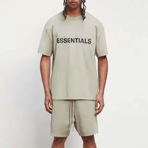 Fear Of God Fw20 Logo Tee 'moss - Green