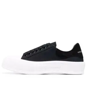 Alexander McQueen Deck Skate Plimsoll Lace Up - Black/white
