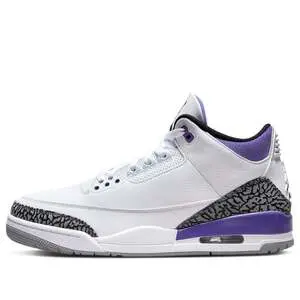 JORDAN Air 3 Retro "dark Iris" High Top Sneakers - White/black/dark Iris