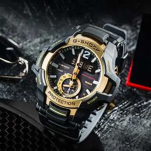 Casio G-shock Gravitymaster And Gold Smart Watch - Black