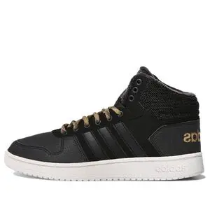 Adidas Hoops 2.0 Mid Top Sneakers - Black