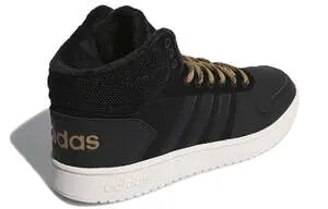 Adidas Hoops 2.0 Mid Top Sneakers - Black