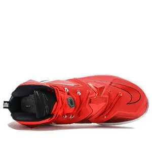 Nike Lebron High-top Athletic Sneakers - Red/white/black
