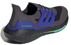 Adidas Ultraboost 21 Sneakers - Grey Five/core Black/screaming Green