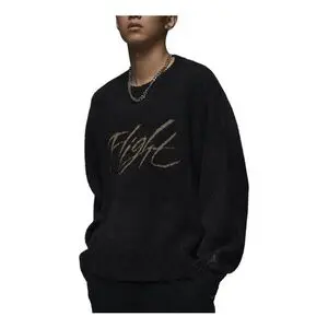 JORDAN Flight Heritage Crew Neck Sweater - Black