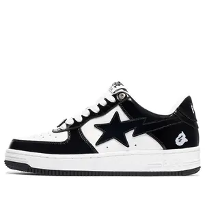 A BATHING APE A Bathing Ape Bape Sta Low "Black White" Sneakers Black/white