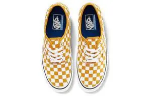 VANS Authentic Sf Checkerboard Sneakers - White/yellow