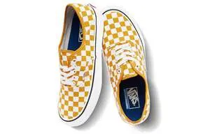VANS Authentic Sf Checkerboard Sneakers - White/yellow