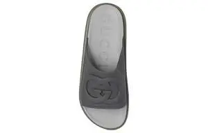 Gucci Interlocking G Slide - Dark Grey