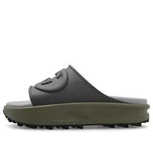 Gucci Interlocking G Slide - Dark Grey