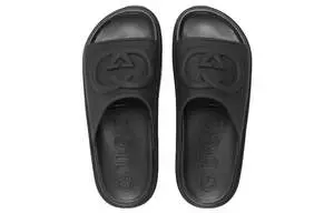 Gucci Interlocking G Slides - Black