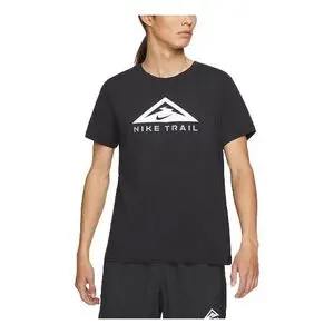 Nike Dri-fit Graphic Print Short Sleeve T-shirt - Black