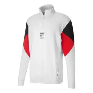 PUMA Rebel Half-zip Tr - White/red/black