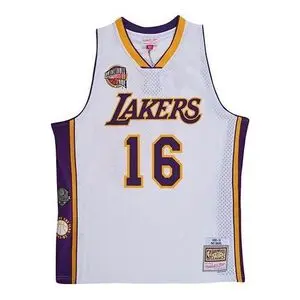 Mitchell & Ness X Nba Los Angeles Lakers Hall Of Fame Swingman Jersey 'pau Gasol 16 - White