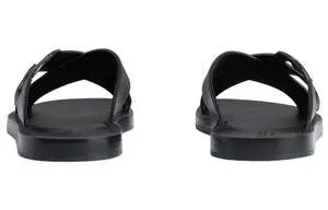 Gucci Interlocking G Slide Sandals - Black