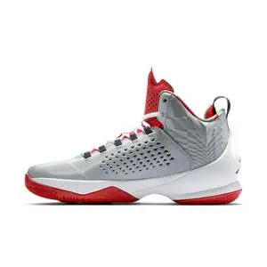JORDAN Melo M11 High Top Sneakers - Grey/red