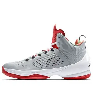 JORDAN Melo M11 High Top Sneakers - Grey/red