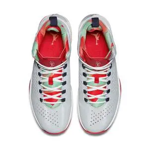 JORDAN Melo M11 High Top Sneakers - Grey/red