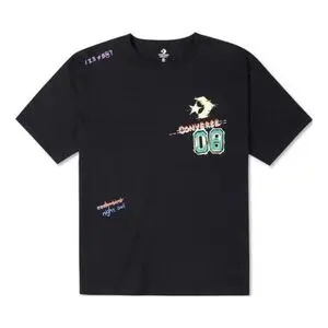 CONVERSE Graphic T-shirt - Black/blue/red