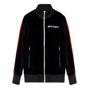 Palm Angels Rainbow Chenille Track Jacket - Black