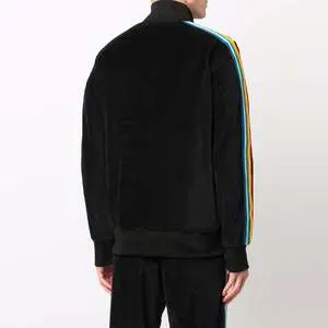 Palm Angels Rainbow Chenille Track Jacket - Black