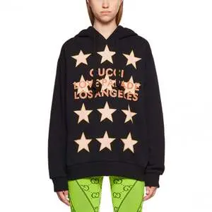 Gucci Logo Love Parade Cotton Hoodie