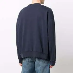 Balenciaga Est. 1917 College Logo Crewneck Sweatshirt - Navy